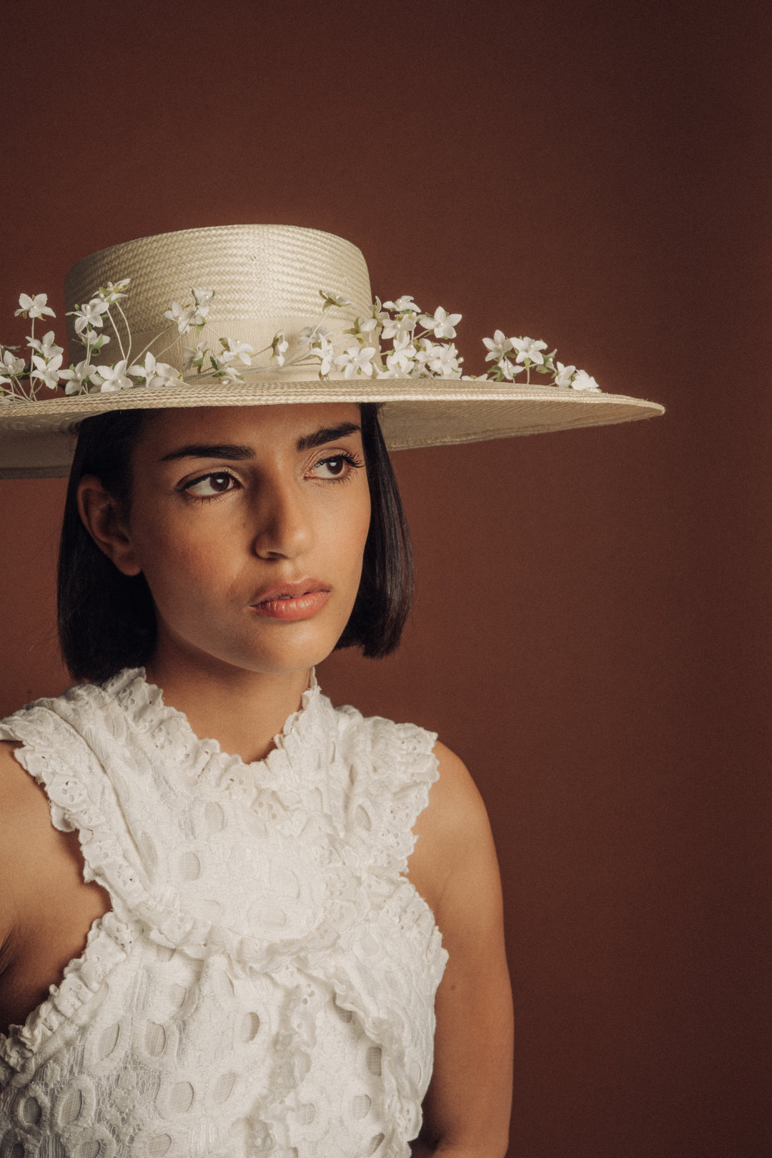 Sombrero Cordobes Con Flores - Pipa Novia – Mimoki